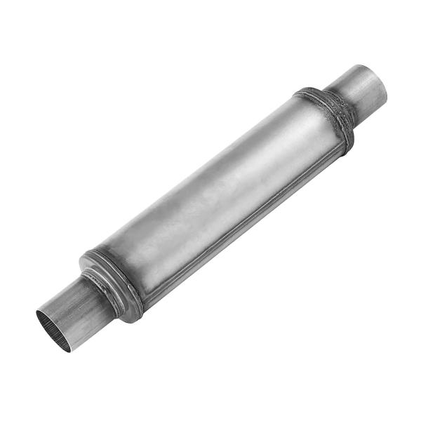 商品名:  3'' Exhaust Muffler,Universal Resonator Stainless Steel Straight Through Design Exhaust Tip,20'' Overall Deep Soun...