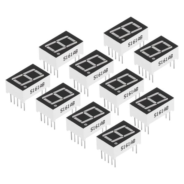 商品名:  PATIKIL LED Display Digital Tube, 10 Pack 7 Segment 10 Pin 1 Bit 0.5"x0.7"x0.3" Common Cathode 3.3V LED Display Mo...