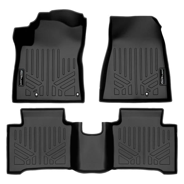 商品名:  SMARTLINER All Weather Custom Fit Black 2 Row Floor Mat Liner Set Compatible with 2023-2024 Kia NIRO Hybrid (Only ...
