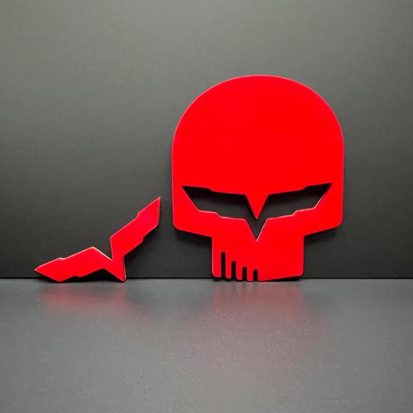 商品名:  One Vette Jake Skulls fits Chevy Corvette Racing Emblems Badges C6 (Red)ブランド: Factotum MotorSports高さ: 2.54cm横幅: 12...