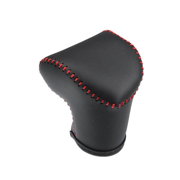 商品名:  A ABSOPRO Gear Shifting Knob Cover Automatic Transmission Lever Trim for Kia Soul 2020-2023 Black Faux Leather Red...