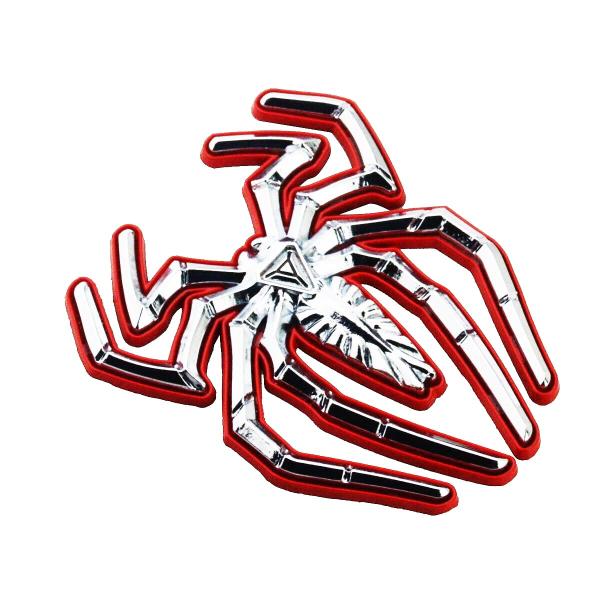 商品名:  1x Spider Logo Emblem 3D Badge Sticker Self-Adhesive Spyder Nameplate Replacement for Universal Vehicle (Chrome Re...