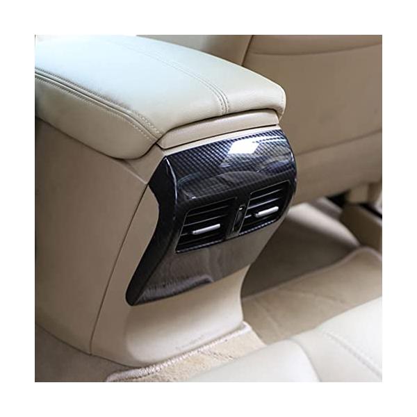 商品名: SZFKACCESS ホンダ アコード 2008 2009 2010-2013 カーボンファイバースタイル インナーアクセサリー センターコンソールカバー アームレストギアシフトボックス エアベントアウトレットトリム 18個(リア...