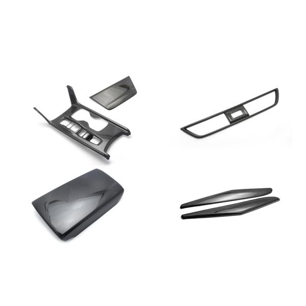 商品名:  Xotic Tech Inner Gear Console Side Gear Shift Panel Center AC Vent Armrest Box Cover Trim Combo Kit, Carbon Fiber ...