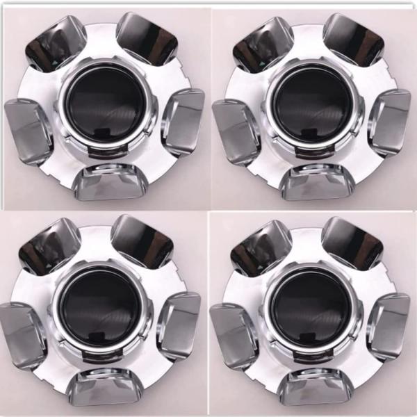 商品名: FUQUYUAN クロームホイールセンターキャップ 4個 ハブキャップ 5417#9597345 シボレーシルバラード タホ サバーバン アバランチ 2007-2014 9597347 (ブラック 4個) FUQUYUAN 4 P...