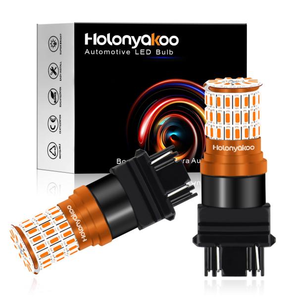 商品名:  Holonyakoo LED Turn Signal Bulb 3157 LED Bulb Amber Yello,1700LM 300% Brighter 3156 3057 3457 4157 led bulbs,Perfa...