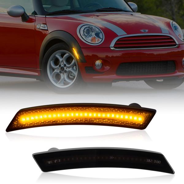 商品名:  Gempro LED Side Marker Lights Front Amber Bumper Marker Lamps for 2008-2014 MINI Cooper R55 R56 R57 R58 R59 R60 R6...