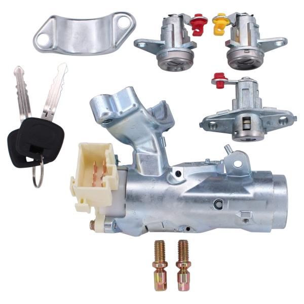 商品名: MOTOKU イグニッションステアリングスイッチ ブラケットキー付き 左運転席右 助手席側ドアロックシリンダー テールゲートロック トヨタカローラ 1997-2002 RAV4 1998-2000用 MOTOKU Set of 5...