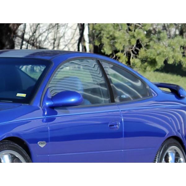 商品名:  Rvinyl Pillar Post Pre Cut Window Trim Kits in Carbon Fiber 4D Black Compatible with Pontiac GTO 2004-2006 - Adhes...