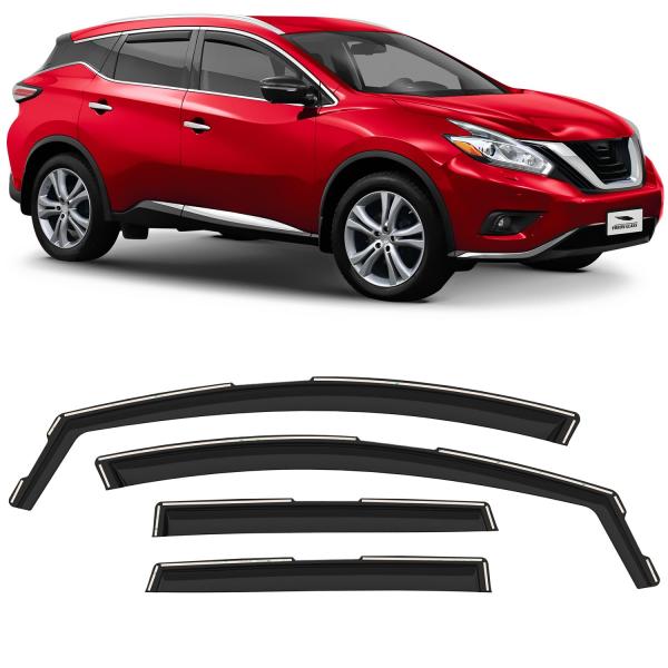 商品名:  Voron Glass in-Channel Extra Durable Rain Guards for Nissan Murano 2015-2024, Window Deflectors, Vent Window Visor...