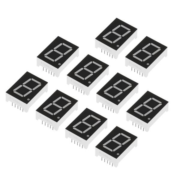 商品名:  PATIKIL LED Display Digital Tube, 10 Pack Common Anode 7 Segment 10 Pin 1 Bit 3.3V 0.8" Digit Height LED Display M...