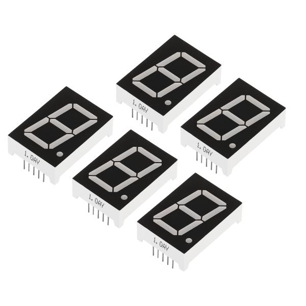 商品名: PATIKIL LEDディスプレイデジタルチューブ、5パック共通カソード7セグメント10ピン1ビット2.1V 1インチディジット高さLEDディスプレイモジュール 電子ドライバーボード用、イエロー PATIKIL LED Displ...