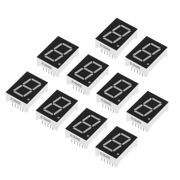 商品名:  PATIKIL LED Display Digital Tube, 20 Pack Common Cathode 7 Segment 10 Pin 1 Bit 3.3V 0.8" Digit Height LED Display...