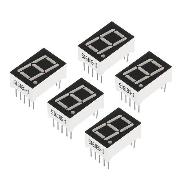 商品名:  PATIKIL LED Display Digital Tube, 5 Pack Common Anode 7 Segment 10 Pin 1 Bit 2.1V 0.56" Digit Height LED Display M...