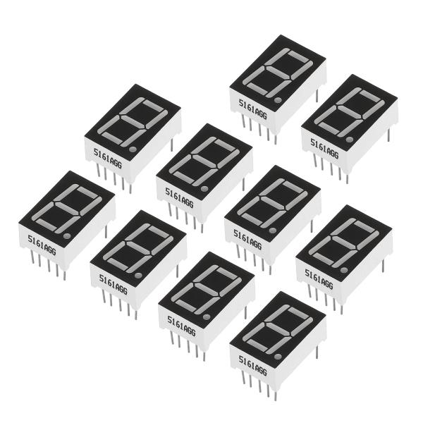 商品名:  PATIKIL LED Display Digital Tube, 20 Pack Common Cathode 7 Segment 10 Pin 1 Bit 3.3V 0.56" Digit Height LED Displa...