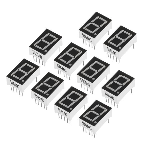 商品名:  PATIKIL LED Display Digital Tube, 20 Pack Common Cathode 7 Segment 10 Pin 1 Bit 2.2V 0.56" Digit Height LED Displa...
