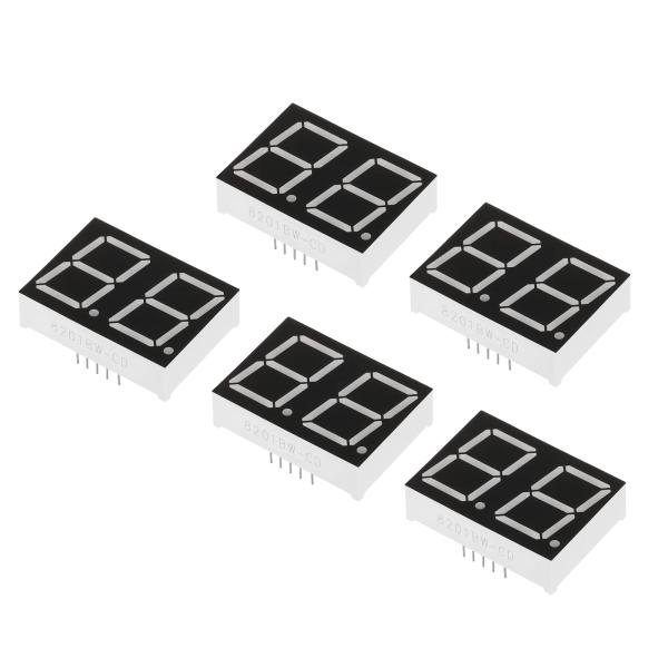 商品名:  PATIKIL LED Display Digital Tube, 5 Pack Common Anode 7 Segment 10 Pin 2 Bit 3.3V LED Display Module for Electroni...
