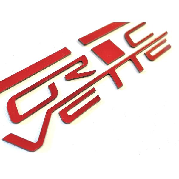 商品名: レッドダッシュボードまたはリアバンパー文字インサート Cor_Vette C6 2005-2012対応 ABSプラスチック デカールではありません Red Dashboard or Rear Bumper Letters Inse...