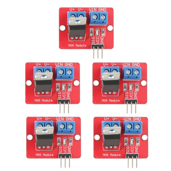 商品名:  DEWin MOSFET Modules, 5pcs 3.3V/5V MOSFET Driver Modules PWM Output Driving Boards Output 0?24Vブランド: DEWIN高さ: 10.1...