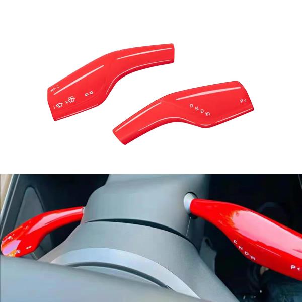 商品名: YHCDSEA ステアリングレバーカバー Tesla Model 3 Model Y用 ギアシフトカバーアクセサリー ギアレバー装飾カバー モデル3/Y用 (レッド) YHCDSEA Steering Lever Cover fo...