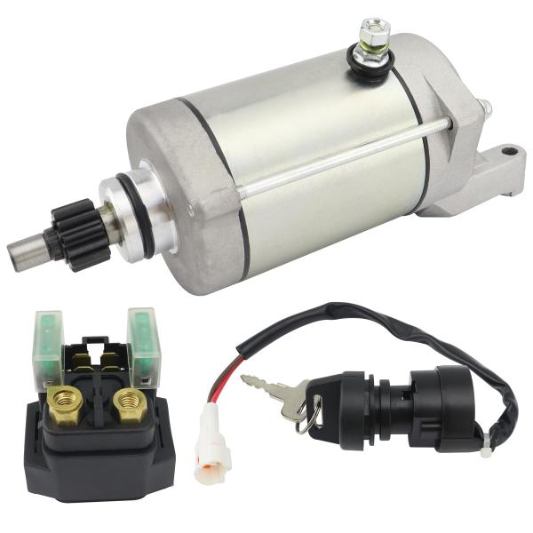 商品名: shamofeng スターター リレー&amp;イグニッションスイッチ付き ヤマハ ラプター 660 660R 2001-2005 3SX-81890-00-00 18760用 shamofeng Starter w/Relay ...