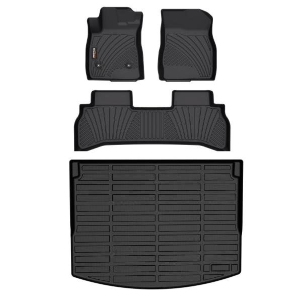 商品名: Binmotor フロアマット &amp; カーゴライナー シボレー シボレー トレイルブレイザー FWD 2021 2022 2023 LT | アクティブ | LS | L | RS Binmotor-All Weather ...