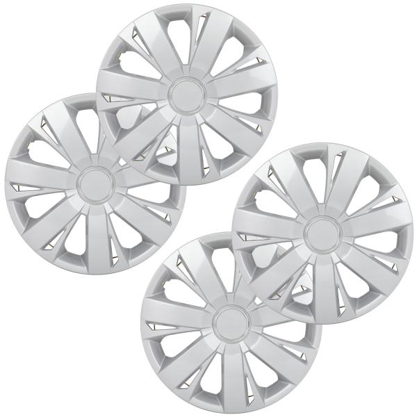 商品名:  OCPTY Car Wheel Rim Skin Cover Hub Caps Hubcap Wheel Cover Silver Replacements for OEM Steel Wheels 4 Pack 16 inch...