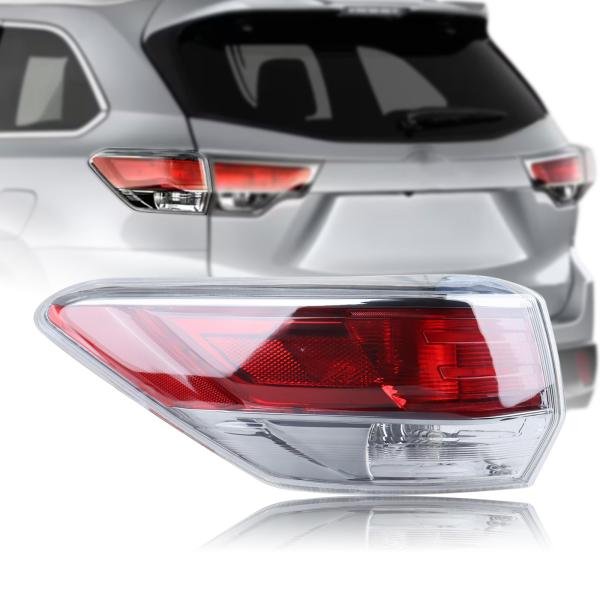 商品名: Duolctrams ブレーキテールライト リアランプ アセンブリ 左運転席側 2014-2016 トヨタ ハイランダー 81550-0E100 TO2805120に対応 Duolctrams Brake Tail Light R...