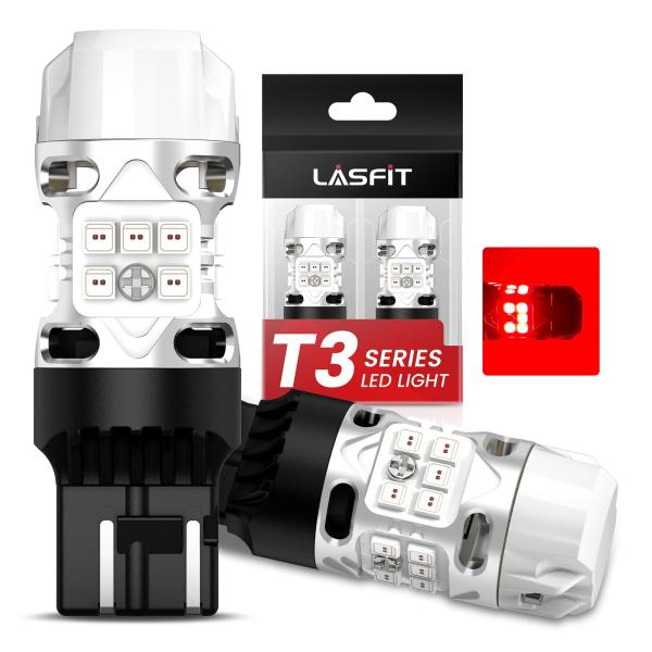 商品名: LASFIT T3 7440 7443 LED バルブ ブレーキ テール レッド 7444 ライト CANBUS エラーフリー 新 非常に明るい 7444na 7441 7440NA W21W WY21W WY21W 内蔵抵抗アン...