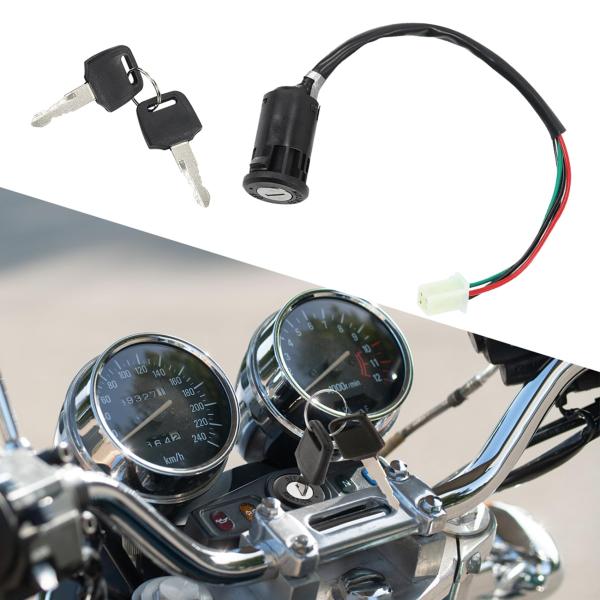 商品名:  Ignition Key Switch Lock, Key Switch Starter Parts, 4 Wires Ignition Switch with 2 Keys, Automotive Exterior Acces...