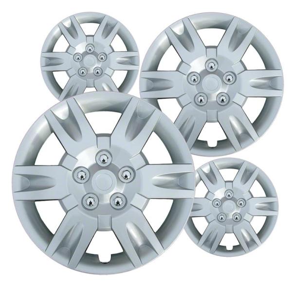 商品名:  Fuel Rider 16 inch Silver ABS Hubcap Wheel Cover for 2005-2006 Nissan Altima (Set of 4) Wheelcovers for 16 inch St...