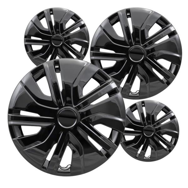 商品名:  Fuel Rider 14 inch Polished Black Hubcap Wheel Cover for 2017-2022 Mitsubishi Mirage (Set of 4) Wheelcovers for 14...
