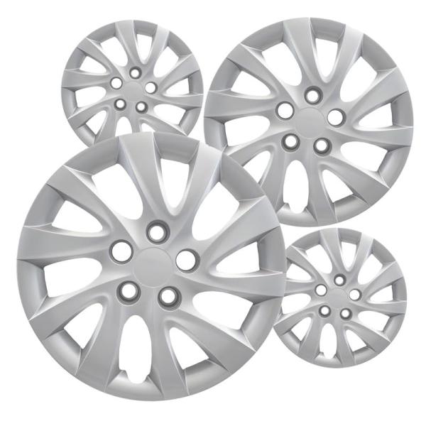 商品名:  Fuel Rider 16 inch Silver ABS Hubcap Wheel Cover for 2011-2015 Hyundai Elantra (Set of 4) Wheelcovers for 16 inch ...