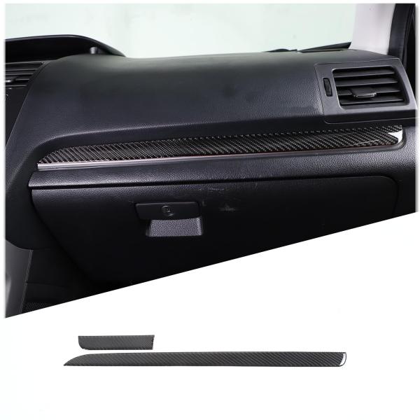 商品名:  Soft Carbon Fiber Center Console Dashboard Panel Trim Strip Compatible with Subaru Forester 2013-2018, Interior Da...