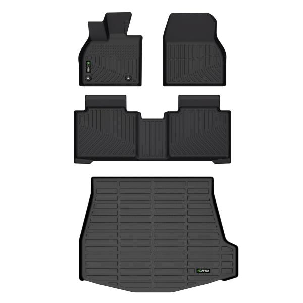 商品名:  HAFIDI All Weather Car Floor Mats &amp; Cargo Liner Set for Subaru Solterra 2023 2024 2025/ bZ4X 2023 2024 Custom ...