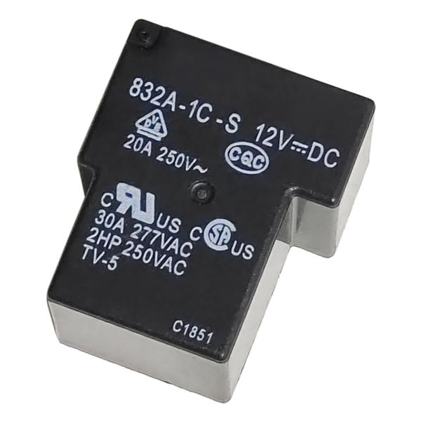 商品名: 832A-1C-S 12VDC 20A/30A エアコンリレー 5ピン SPDT PCBタイプ 832A-1C-S 12VDC 20A/30A Air Conditioner Relay 5Pins SPDT PCB Typeブラ...