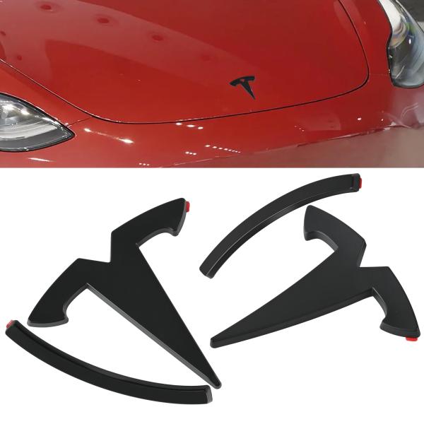商品名:  Tinlucys Front Trunk/Rear Trunk Emblem Cover Designed for Tesla Model Y,Badge Logo Protection Caps for Model Y,Sti...
