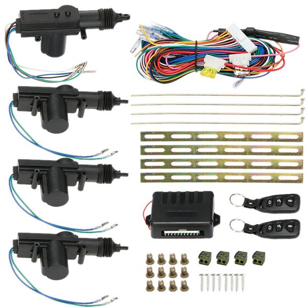 商品名: カーリモートセントラルロックキット Hombasing Car Door Lock Kit 4 PCS, Car Door Unlock Kit with 2 Remotes, Car Accessories Universal ...