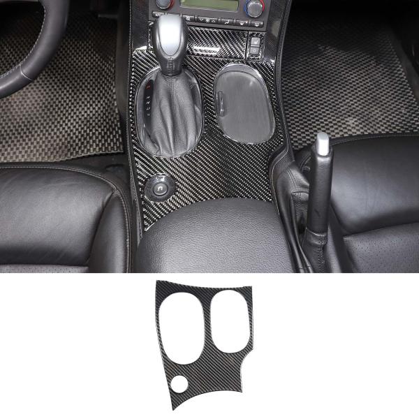 商品名:  Moittellc Gear Shift Panel Trim Cover Sticker Compatible with Chevy Corvette C6 2005-2013, Soft Carbon Fiber Gear ...