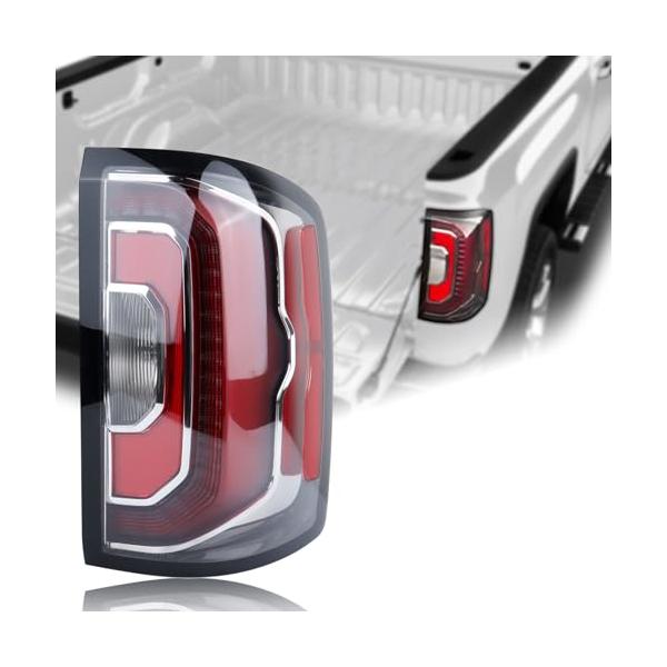 商品名: Duolctrams LED テールライト リアランプ アセンブリ 2016-2018 GMC シエラ 1500/GMC シエラ 1500 デナリ 右助手席側 84233588 84365931 GM2801295に対応 Duol...