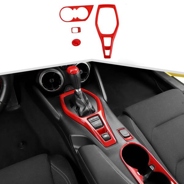 商品名:  amayum 4 PCS Center Console Gear Shift Panel Trim Cover Cup Holder Frame Shift Knob Cover Interior Decoration Kit ...