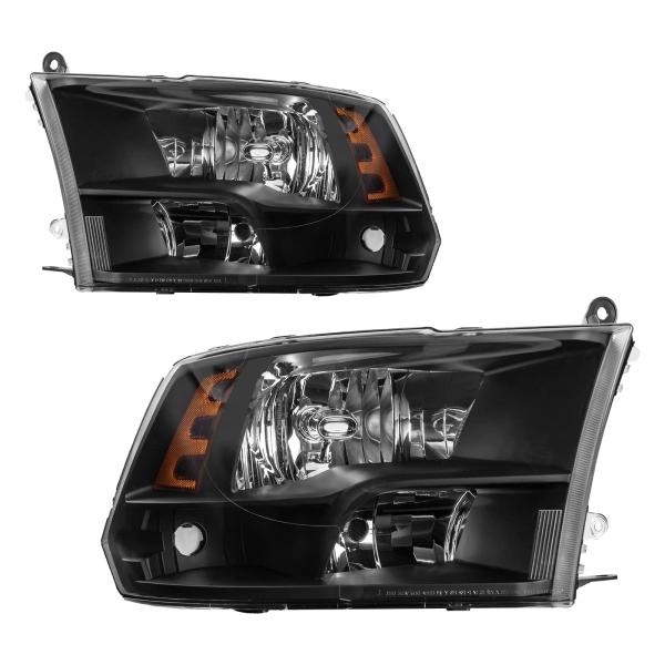 商品名:  Torchtree Headlight Assembly for R-a-m 1500 2500 3500 2009 2010 2011-2018 Clear Lens Black Housing Amber Reflector...