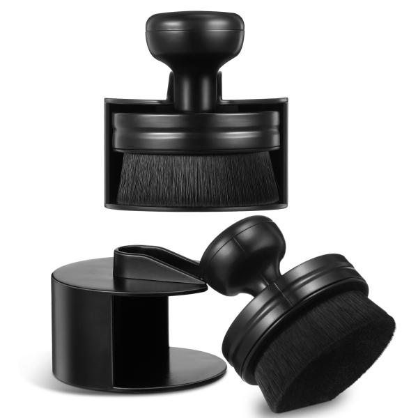 商品名: Dreyoo 車用タイヤシャインアプリケーター、オートディテールブラシ、ポータブルカータイヤブラシ、シールカバーデザイン付き、高密度ソフトディテールブリストル、ホイールシャインポリッシュワックスアプリケーター(ブラック) Drey...