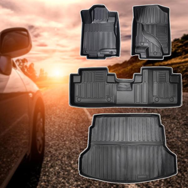 商品名:  Shvgen Car Floor Mat &amp; Cargo Liners Sets Fits 2012-2016 Honda CRV, Front and Rear Cargo Liner TPE Trunk Mat Co...