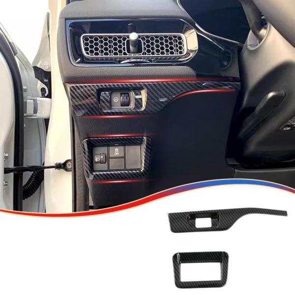 商品名:  MUXEE 11th Gen Civic 2PCS Car Headlight Switch Buttons Panel Cover Trim for Honda Civic 2022 2023 2024 2025- ABS C...