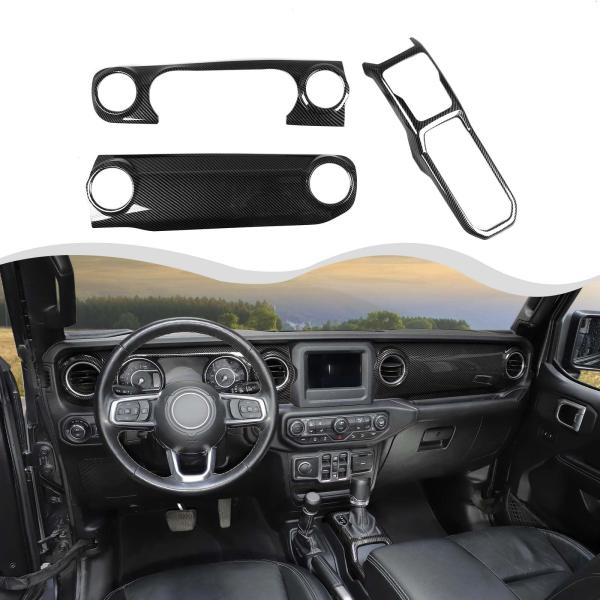 商品名:  HTHE Center Console Dash Panel Cover Gear Shift Cup Holder Panel Trim Compatible with Jeep Wrangler JL JT 2Doors/4...