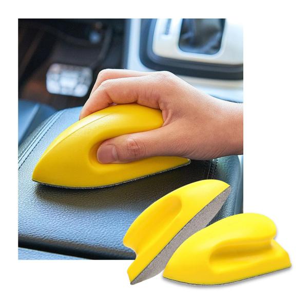 商品名: Ziciner 2個入り ナノメーター 傷がつかない 車内クリーニングブラシ レザーカーシートブラッシャー イージーハンドル付き 車両ダッシュボード 家具カウチ ブーツ ソファ用 レザー生地 Ziciner 2PCS Nanome...