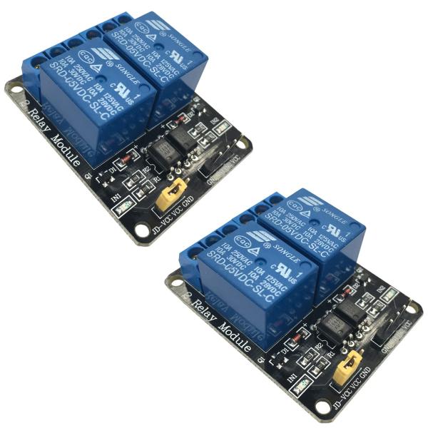商品名:  SuziePi 2pcs DC 5V 2 Channel Relay Module Compatible with Arduino R3 MEGA Raspberry Pi with Optocoupler High/Low L...