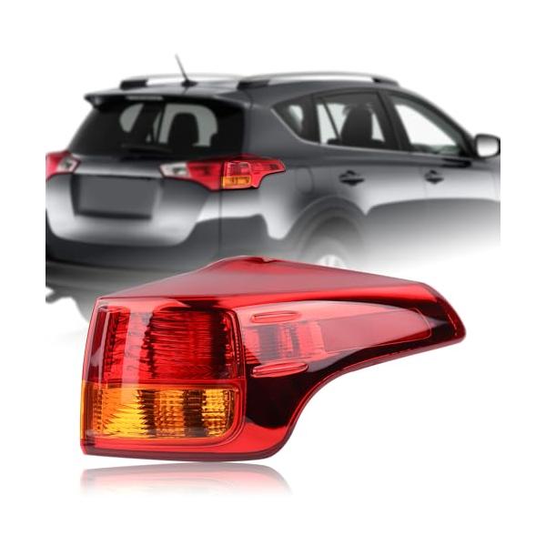 商品名: Duolctrams テールライト リアランプアセンブリ 2013-2015 トヨタ RAV4 右助手席側 815500R030 81550-0R030に対応 Duolctrams Tail Light Rear Lamp Ass...