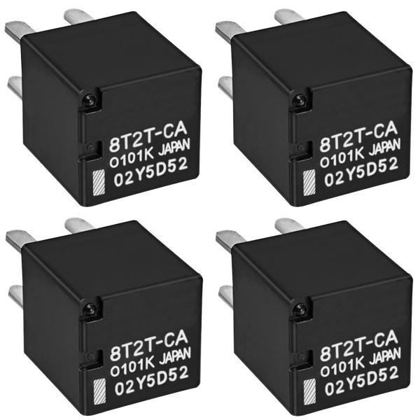 商品名: Relay 8T2T-CA (4個パック) Relay 8T2T-CA (Set of 4) - 8T2T-CA 0101K 12VDC 20A Relay Automotive High-Performance Plug-in ...